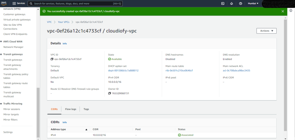 A Complete guide to create VPC in AWS