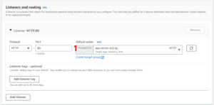 How to setup AWS application load balancer
